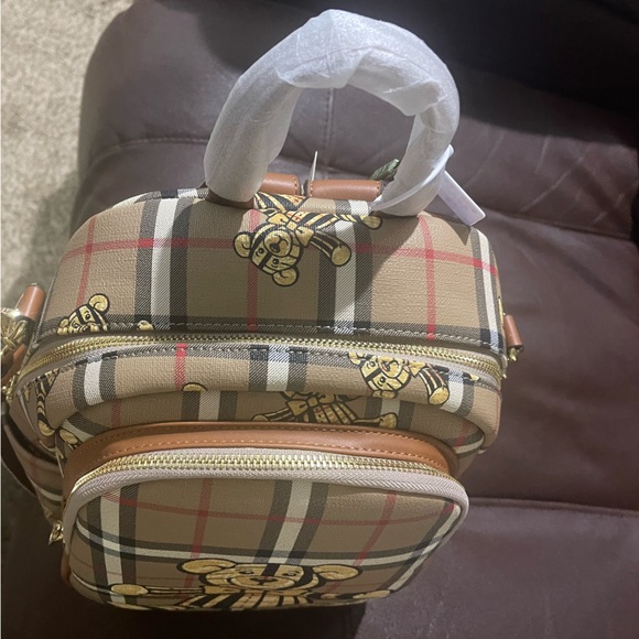 Bags | Plaid Backpack With Teddy Bears | Poshmark